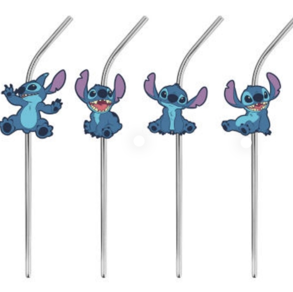 Disney | Kitchen | Stich 4 Pack Metal Straws Disneys Lilo Stitch | Poshmark